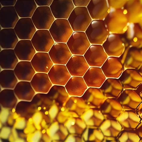 Premium Photo Honeycomb Art Background