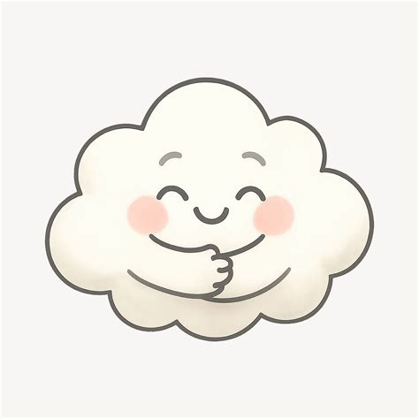 Cute Smiling Cloud Illustration Free Photo Illustration Rawpixel