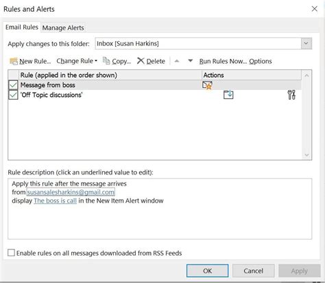 How To Display An Alert When Outlook Email From A Specific Address Arrives TechRepublic