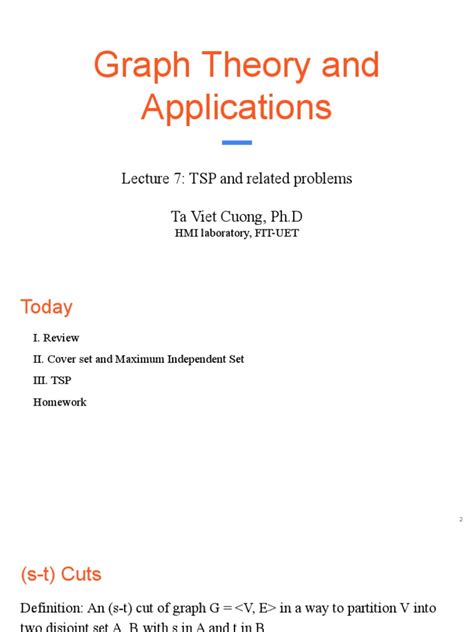 Lec7 Full Pdf Vertex Graph Theory Computational Problems