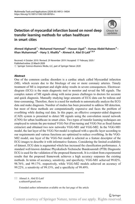 Detection Of Myocardial Infarction Based On Novel Deep Transfer Learning Methods For Urban