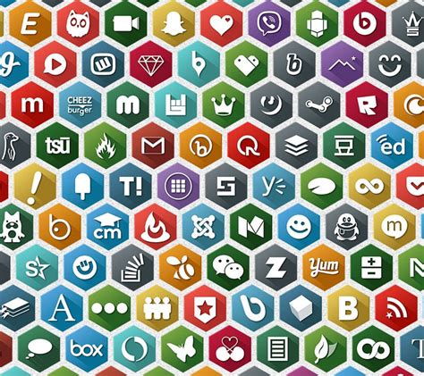 Update 300 Hexagonal Premium Social Media Icons Set Free And Premium