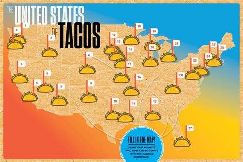 The Best Taco Map Of The Us For Cyclists Bicycling