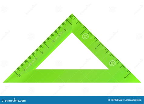 Plastic Isosceles Triangle Cartoon Vector 156159821
