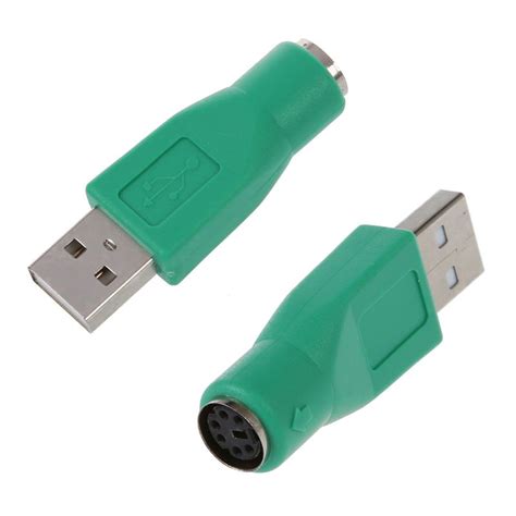 2 X PS 2 Female To USB Male Adapter Converter For Keyboard Mouse F5A6 EBay