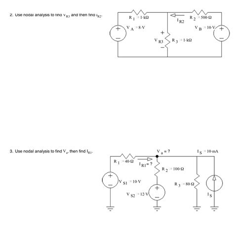 Solved 2 Use Nodal Analysis To Tina VR3 And Then Find I