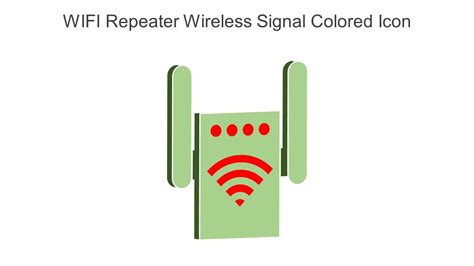 WIFI Repeater Wireless Signal Colored Icon In Powerpoint Pptx Png And Editable Eps Format PPT Sample