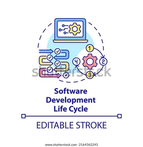 Software Development Life Cycle Concept Icon Stock Vector Royalty Free 2164362243 Shutterstock