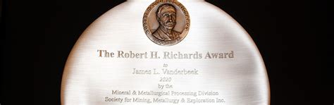 Robert H Richards Award Society For Mining Metallurgy And Exploration