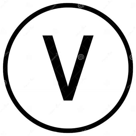 Schematic Designation Of A Voltmeter Stock Illustration Illustration Of Electronics