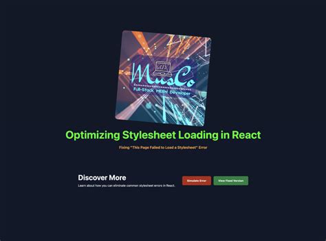 Blog Post On Stylesheet Loading Issues In React Mustafa Coskuncelebi
