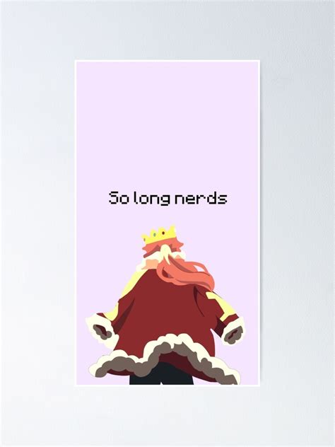 Technoblade So Long Nerds Poster For Sale By Gellysbean Redbubble