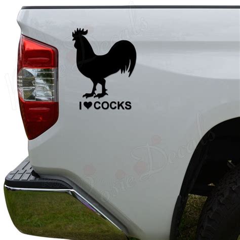 I Love Cocks Rooster Funny Sex Porn Die Cut Vinyl Decal Etsy