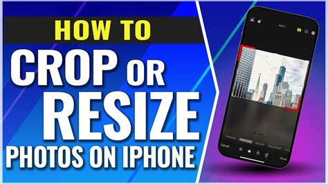 How To Crop Or Resize Photos And Images On Iphone Youtube