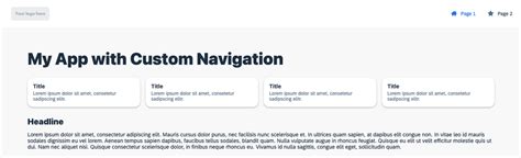 Create Custom Navigation Elements In Sap Build Apps