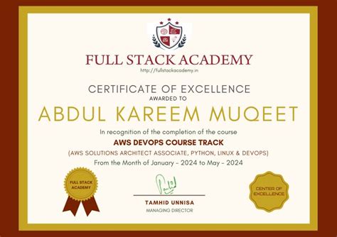 abdul kareem muqeet on linkedin aws devops fullstackacademy cloudcomputing
