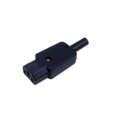 Re Wireable Power Connector C13 Iec Female Straight 10a Black