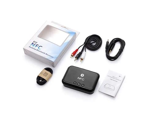 Nfc Wireless Bluetooth Audio Receiver Portable Bluetooth Adapter Nfc Enabled 3 5mm Rca Stereo