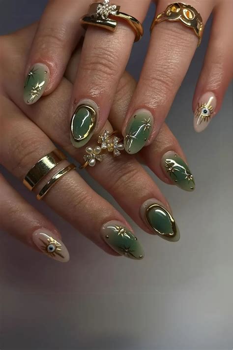 32 Olive Green Nail Ideas To Keep Your Mani Fresh