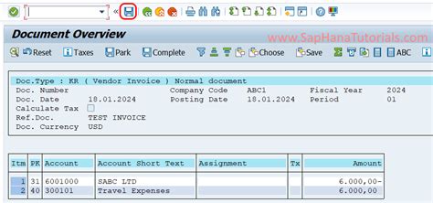 Post NonPO Vendor Invoices In SAP FB60 Tcode SAP Hana Tutorials