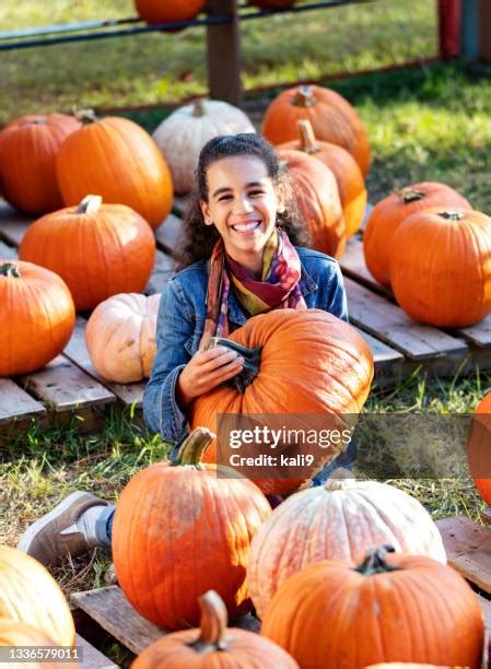 Girl Pumpkin Patch Photos And Premium High Res Pictures Getty Images