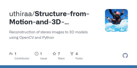 GitHub Uthiraa Structure From Motion And D Reconstruction Reconstruction Of Stereo Images To