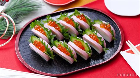 【かまぼこきゅうりサンド】おせちにもぴったり！きゅうりといくらを挟んで、見た目も華やか♪｜macaroni（マカロニ） Youtube