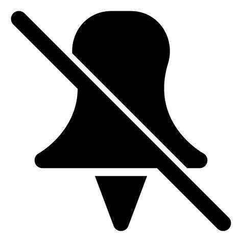 No Pinned Solid Style Icon Empty States 10506148 Vector Art At Vecteezy