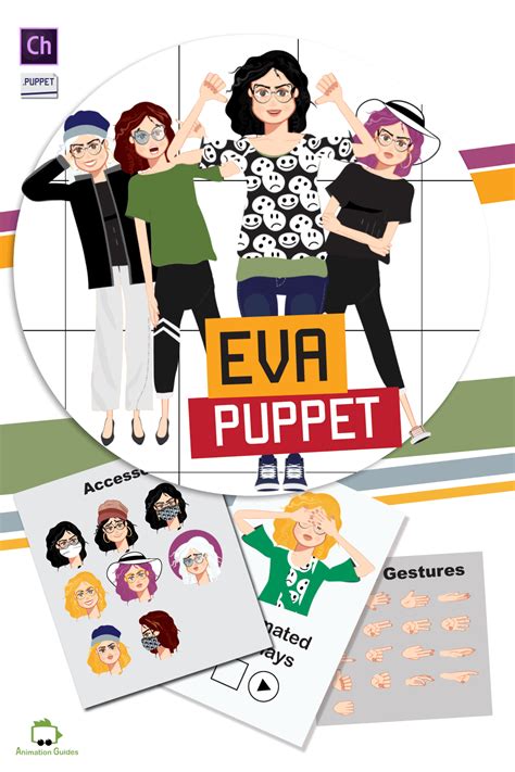 Eva Female Puppet For Adobe Character Animator Puppets Lip Sync Character