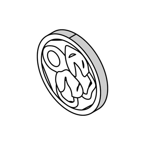 Poached Egg Isometric Icon Vector Illustration 39203575 Vector Art At