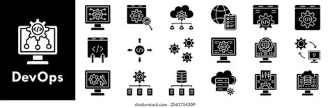 Devops Icon Collection Set Containing Design Stock Vector Royalty Free 2561754309 Shutterstock