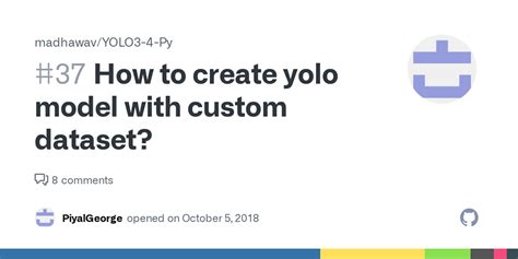 How To Create Yolo Model With Custom Dataset Issue Madhawav YOLO Py GitHub