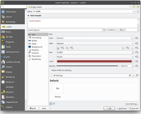 12 1 The Vector Properties Dialog QGIS Documentation Documentation
