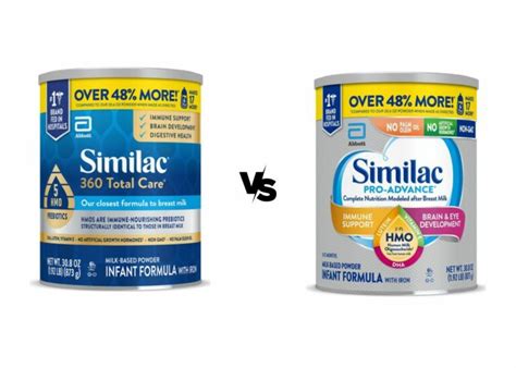 Similac Advance Vs 360 Total Care Which Formula Is Better Blw Store