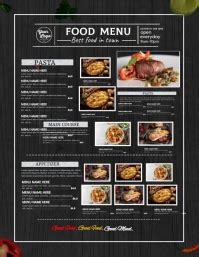 Food Menu Price List Template Postermywall