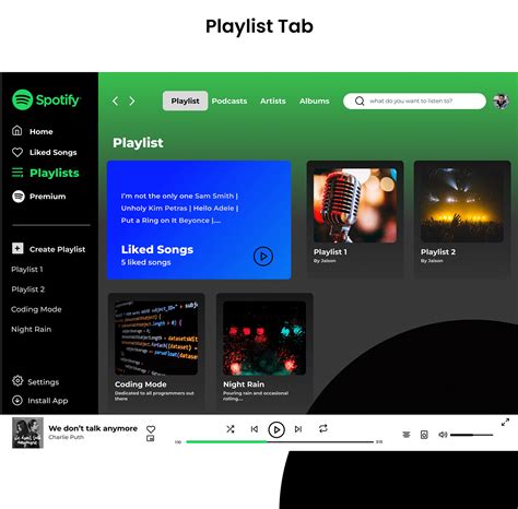 Spotify Redesign Concept On Behance Spotify Redesign Concept On Behance