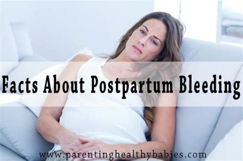 Must Know Facts About Postpartum Bleeding
