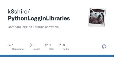 Github K8shiropythonlogginlibraries Compare Logging Libraries Of