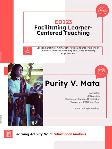 Lesson 1 Definition Of Learner Centered Teaching Pdf Constructivism Philosophy Of Education