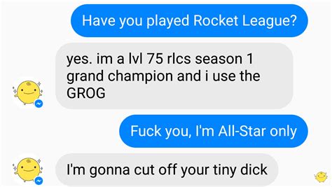 I Was Chatting With This Bot And I Asked Him About Rocket League R