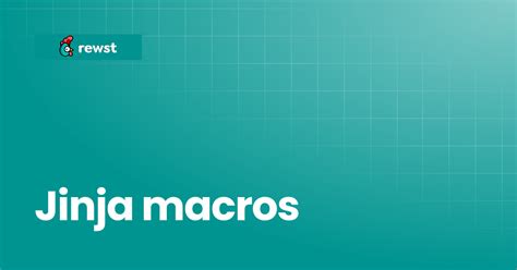 jinja macros rewst documentation