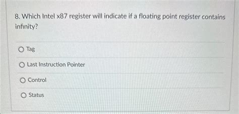 Solved 7 The Exponent Bias For Ieee 754 Floating Point
