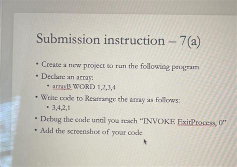Solved Submission Instruction 7 A Create A New Project