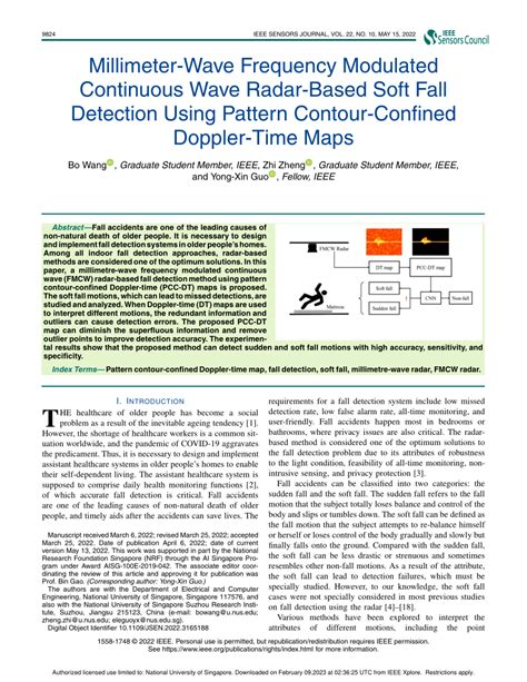 Pdf Millimeter Wave Frequency Modulated Continuous Wave Radar Based