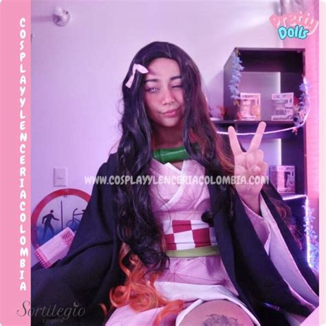 Cosplay Nezuko Kamado Demon Slayer Kimetsu No Yaiba Sortilegio Cosplay Y Lenceria