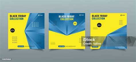 블랙 프라이데이 편집 가능한 스퀘어 배너 디자인 웹 배너 광고 블랙 및 레드 셰이프 사진 벡터 일러스트를 위한 공간 용 소셜