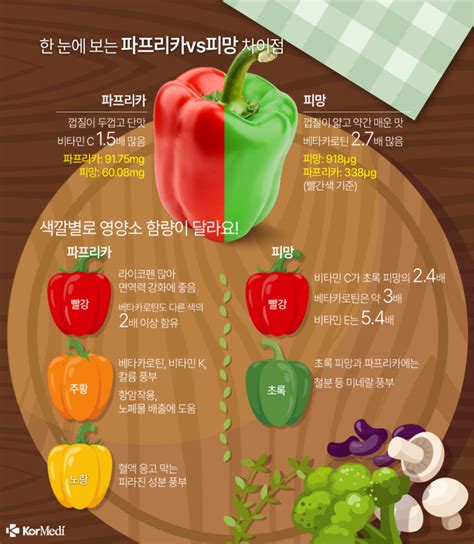“비슷하지만 달라 ”…파프리카vs피망 건강에 더 좋은 건