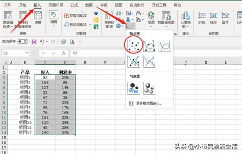 散点图excel怎么做（excel散点图制作教程） 天天办公网