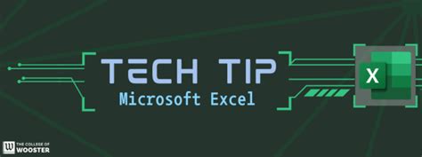 Tech Tip Excel Technology Wooster