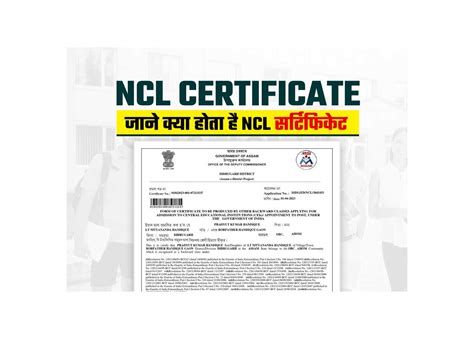 Ncl Certificate Kya Hota Hai Complete Guide On Ncl Certificate Apply Online Eligibility And Benefits